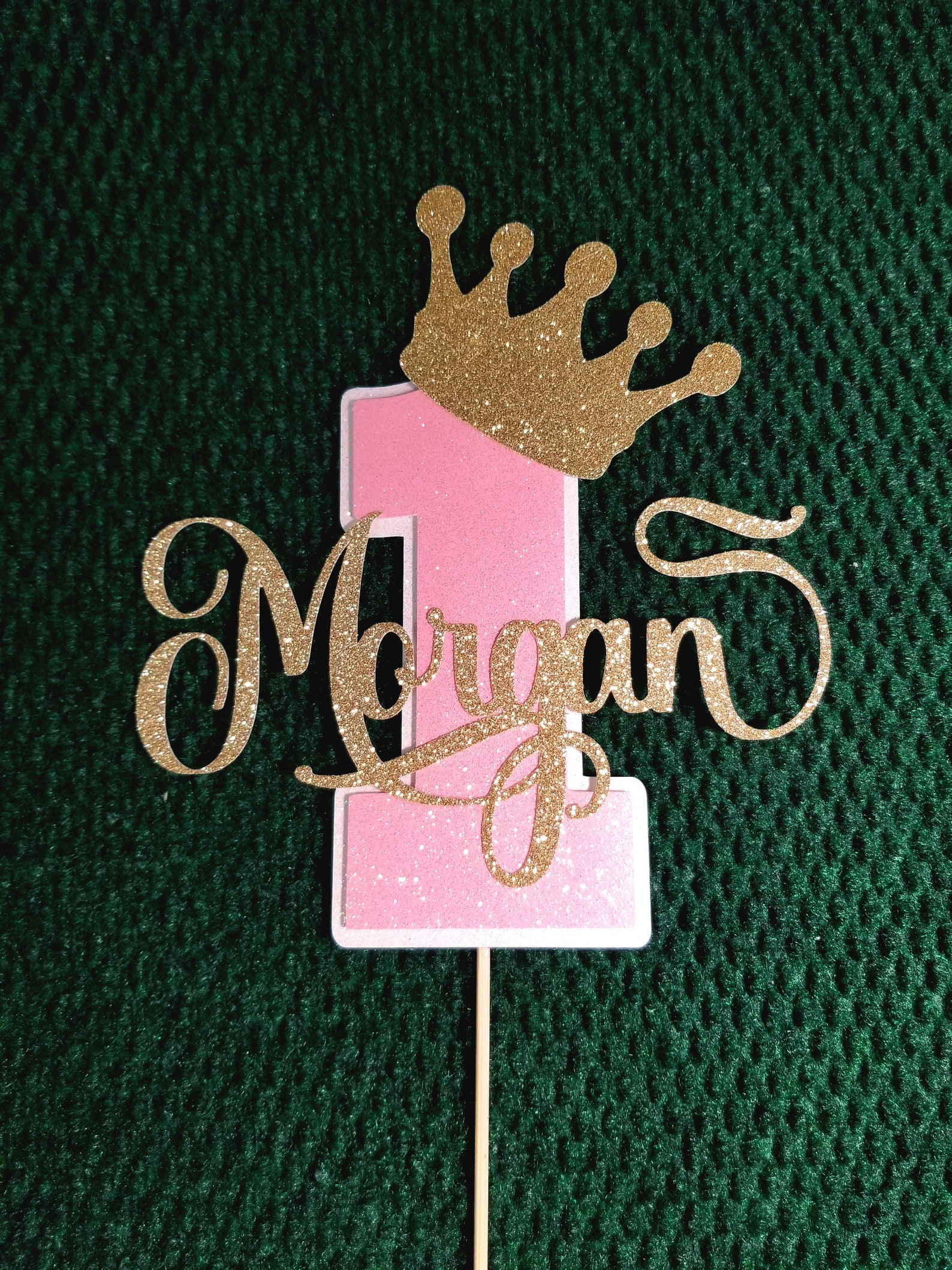 1st Birthday Cake Topper One Cake Topper Girls 1st Birthday - Etsy