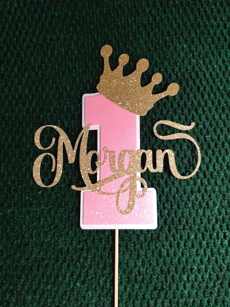 1st Birthday Cake Topper One Cake Topper Girls 1st Birthday - Etsy