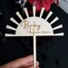 Half Sun Cake Topper, Personalized Sun Cake Topper, First Trip Around ...