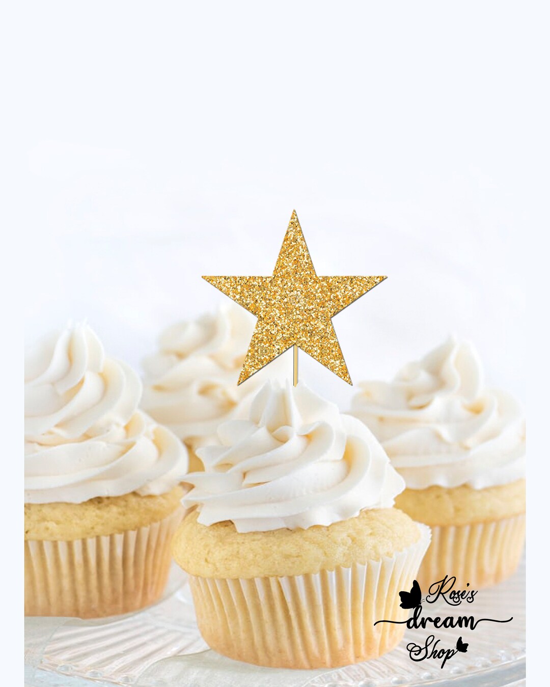 Twinkle Twinkle Little Star Cupcake Toppers, Stars Cupcake Toppers ...