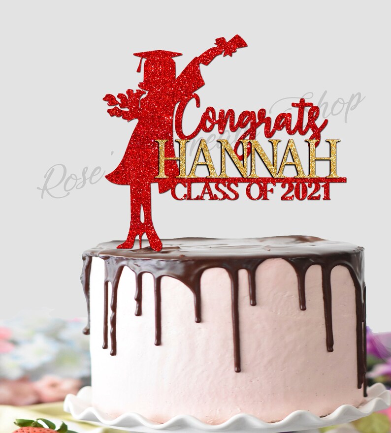 Custom Graduation Cake Topper Class of 2022 Personalized Cake - Etsy