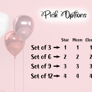 Star Cloud & Moon Centerpiece Picks, Twinkle Twinkle Little Star ...