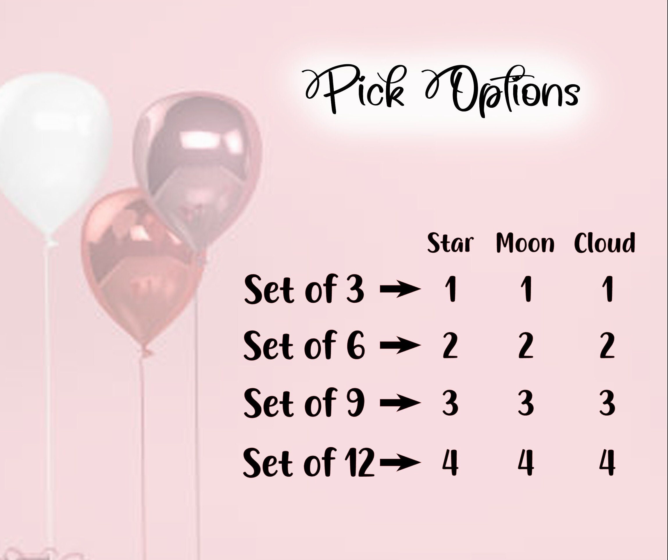 Star Cloud & Moon Centerpiece Picks, Twinkle Twinkle Little Star ...