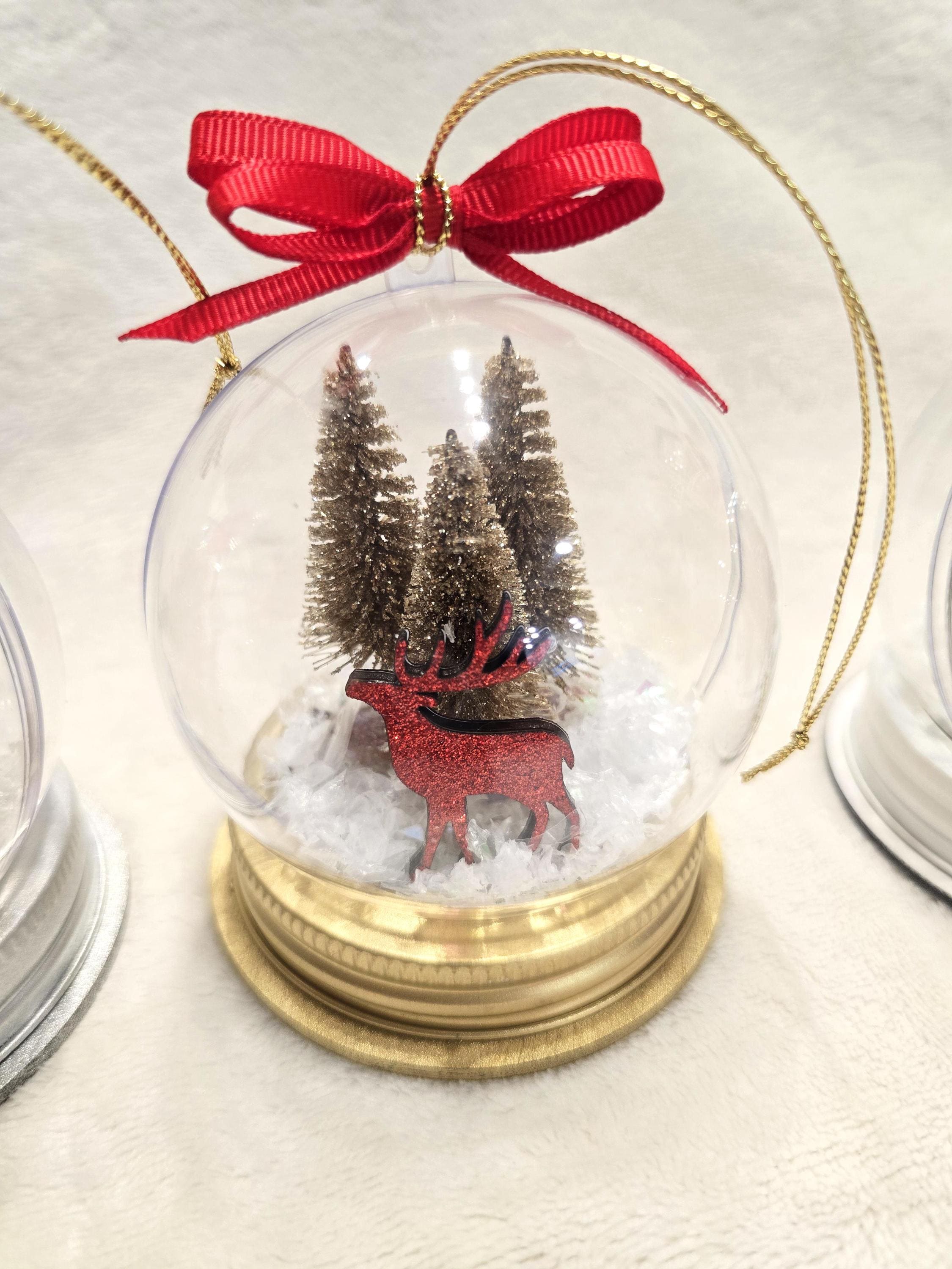 Custom Snow Globe Ornament Personalized Christmas Ornament Gifts Globe ...