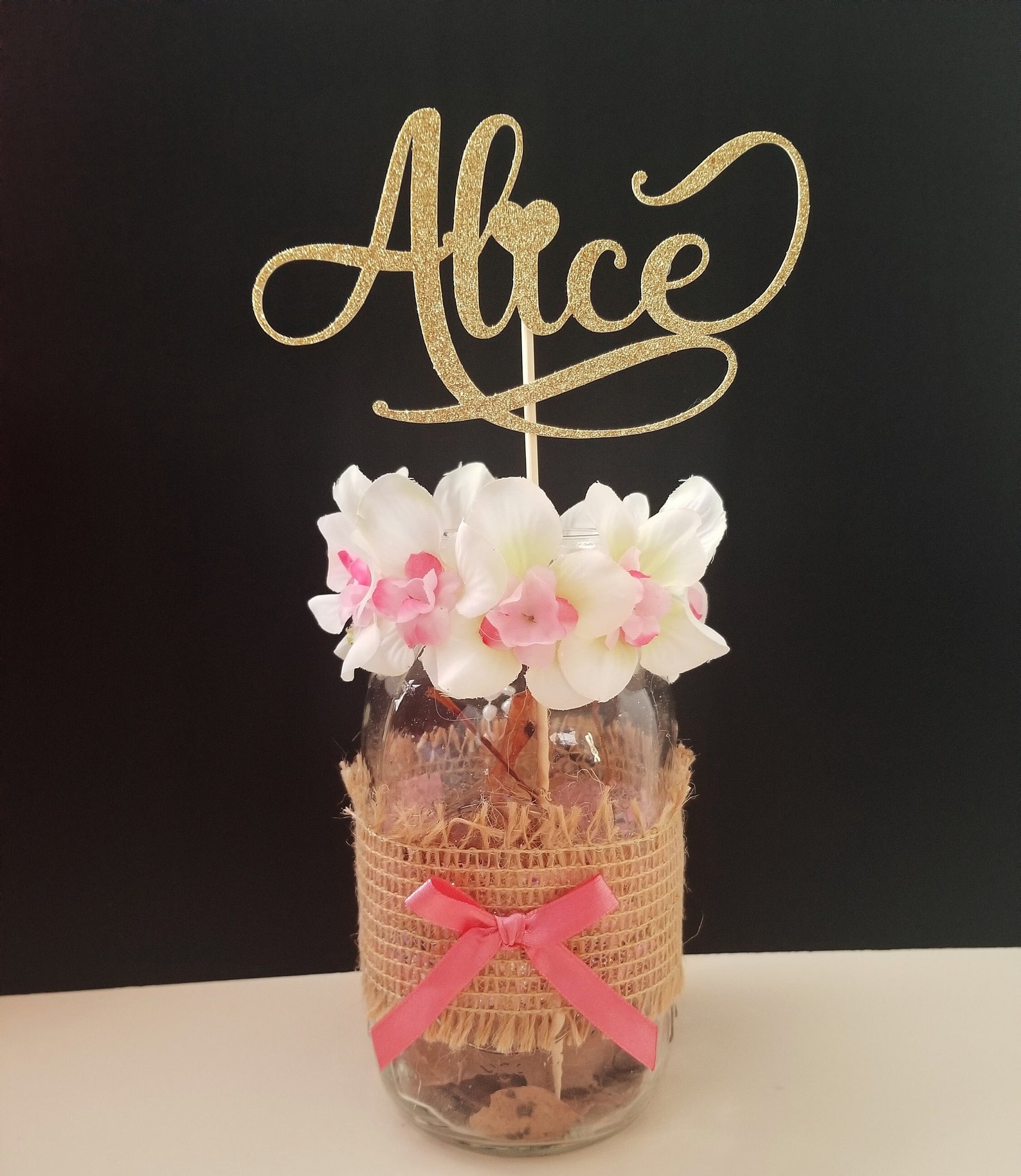 Personalized Name Centerpiece Sticks, Custom Name, Name Sticks, Mason ...
