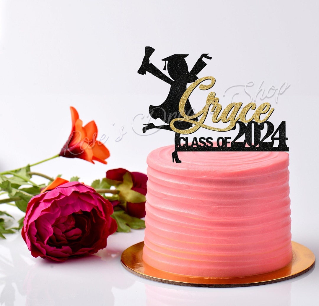 Personalized Graduation Cake Topper Class of 2025, Personalized Cake ...