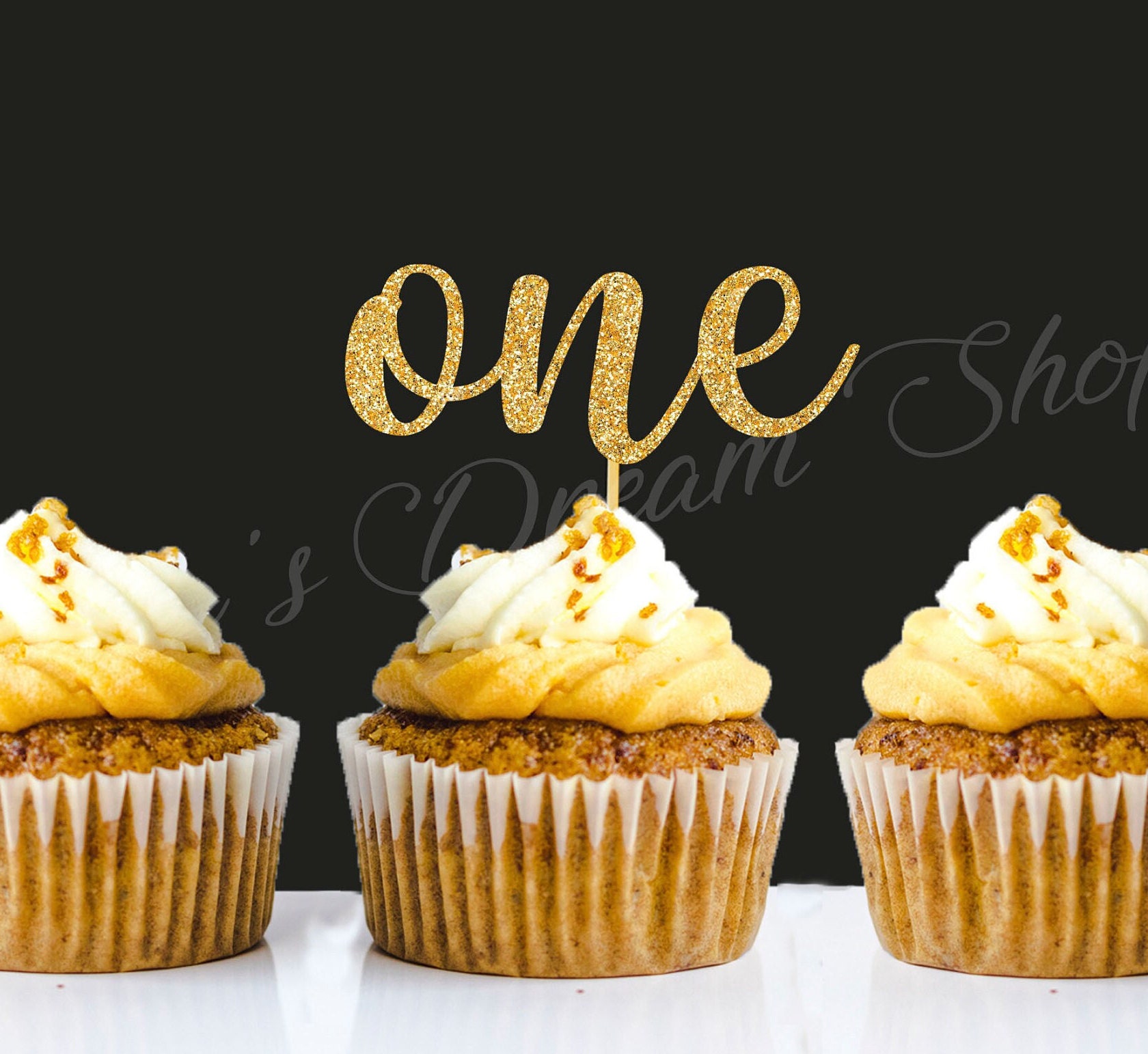 1st Birthday Cupcake Toppers One Birthday Cupcake Toppers - Etsy