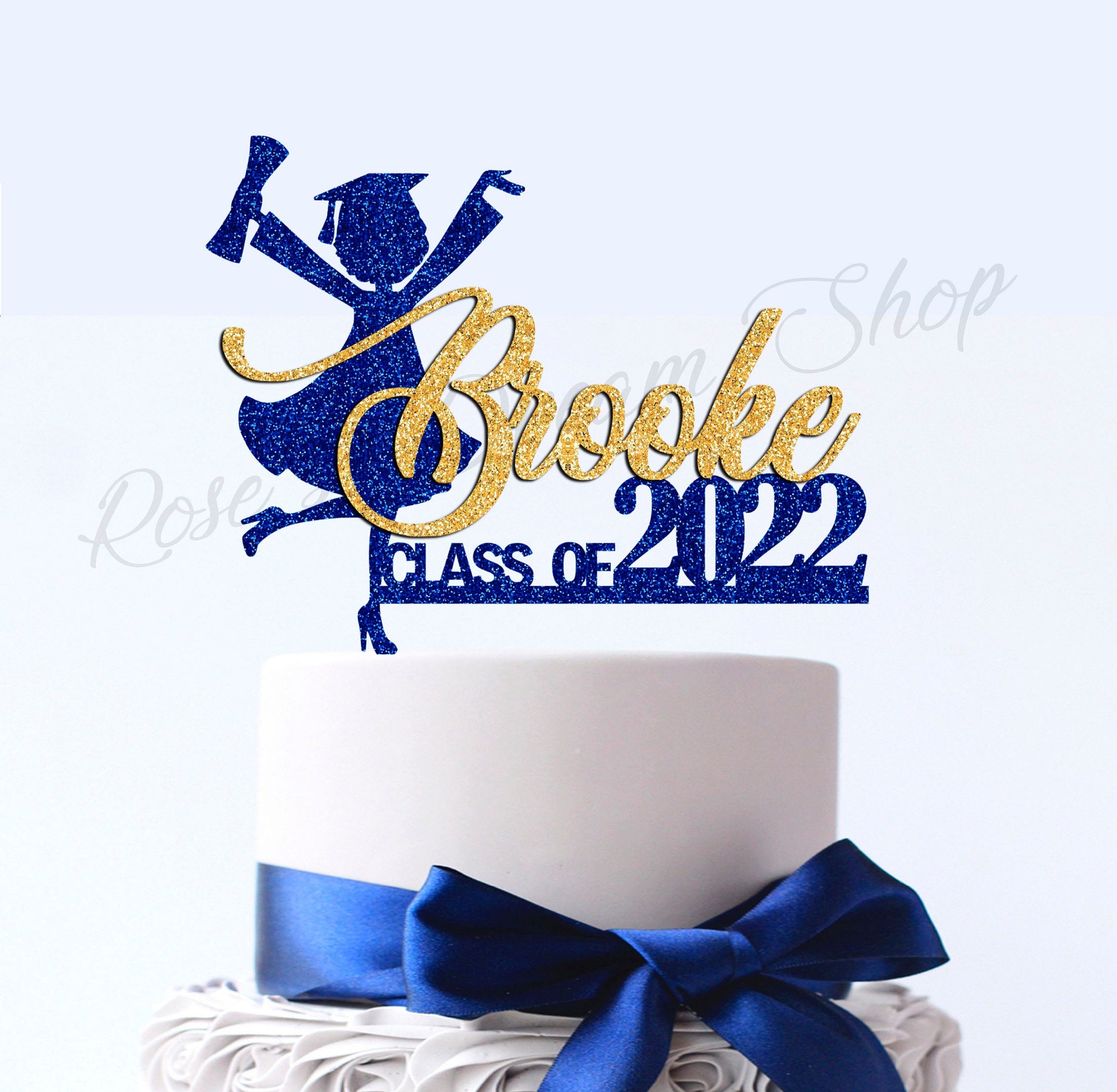 Custom Graduation Cake Topper Girl Class of 2023 Cake Topper - Etsy ...