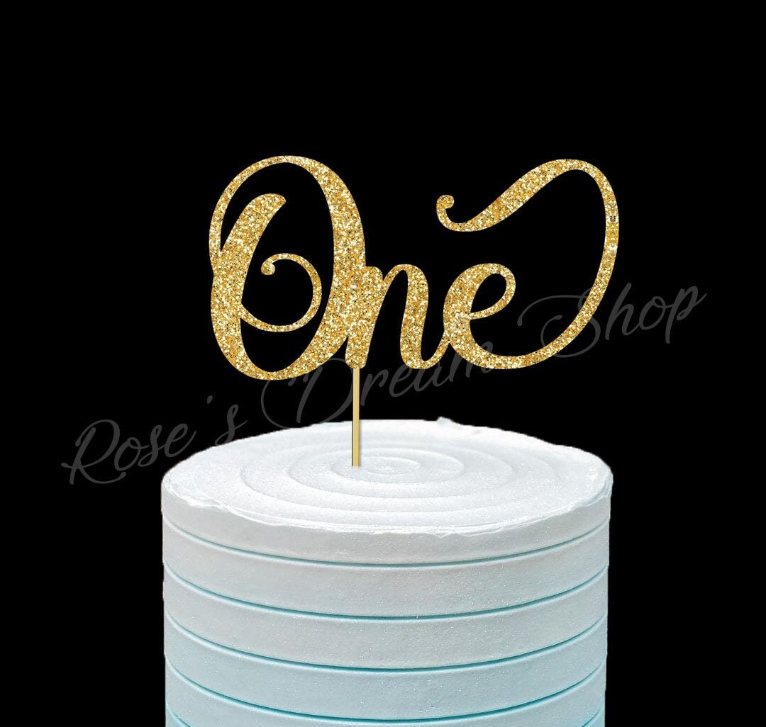 First Birthday Cake Topper ONE Cake Topper 1st Birthday - Etsy