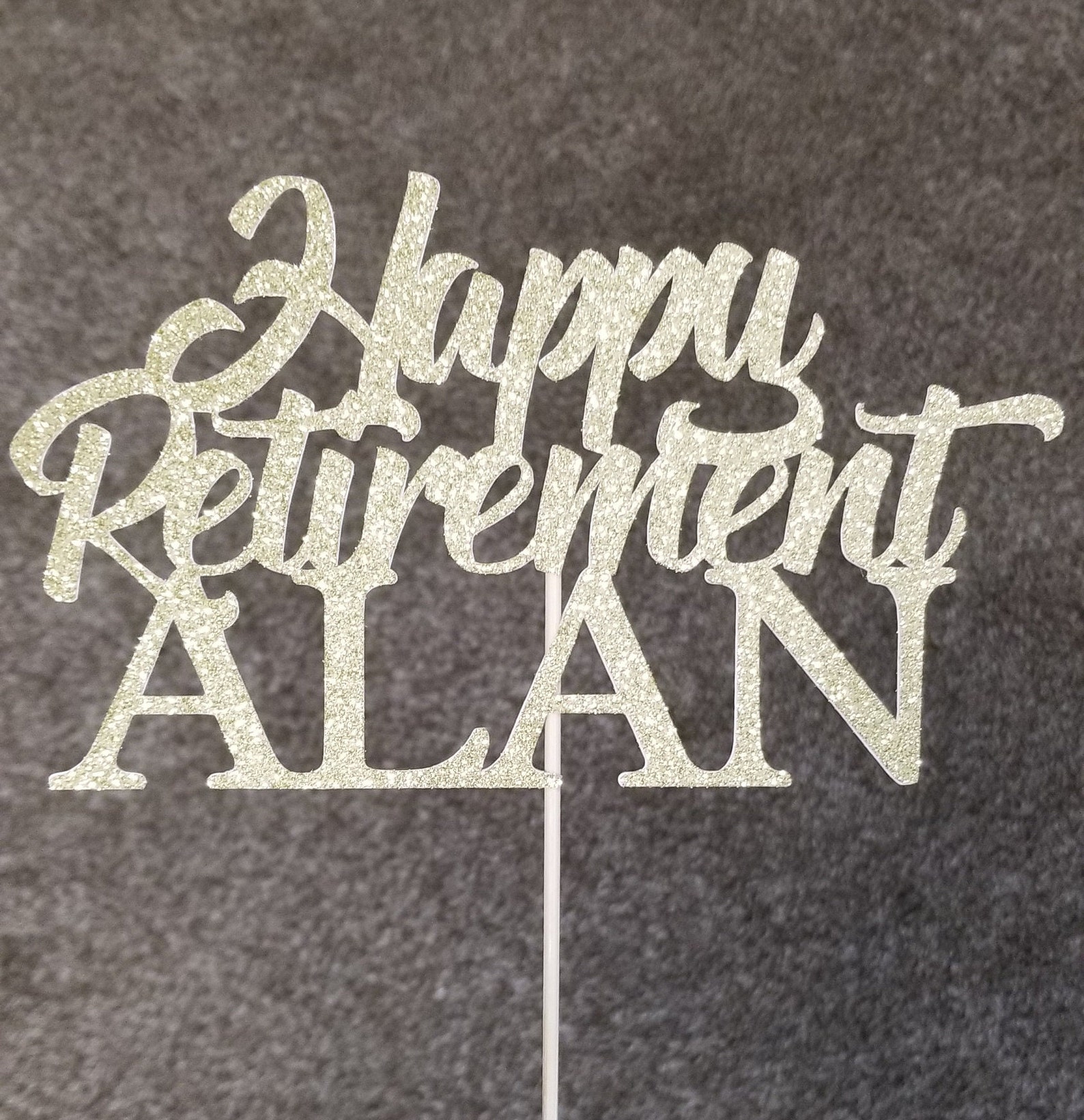 Happy Retirement Cake Topper, Retirement Party Decor, Retirement Cake ...