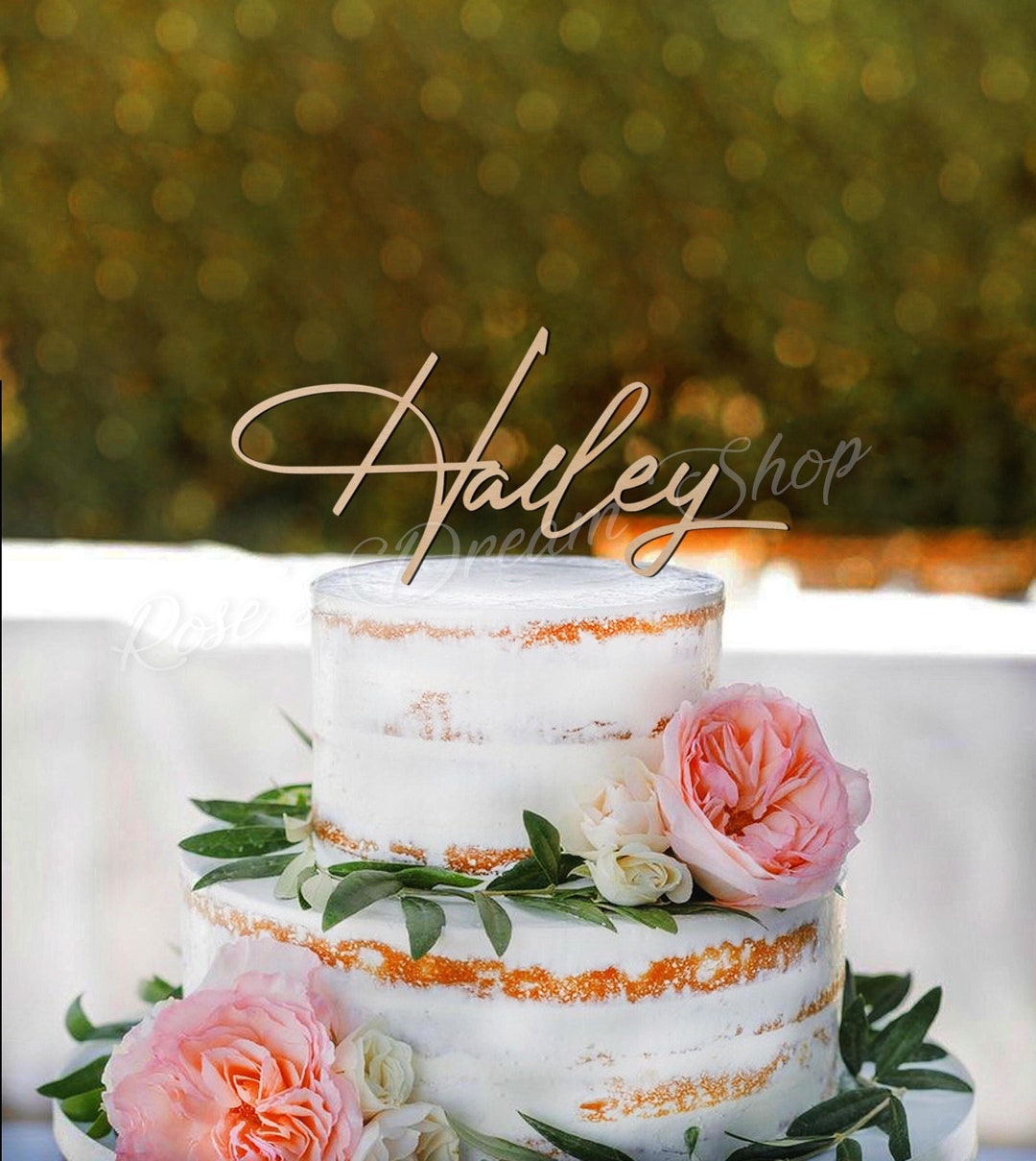Custom Name Cake Topper, Wood Cake Topper, Birthday Cake Topper ...
