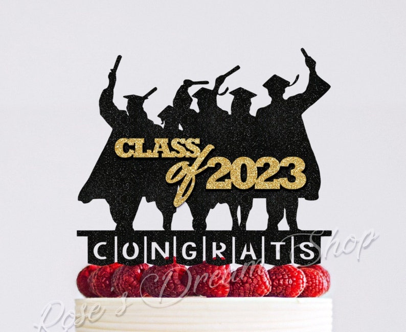 Custom Graduation Cake Topper Class of 2023 Personalized Cake - Etsy