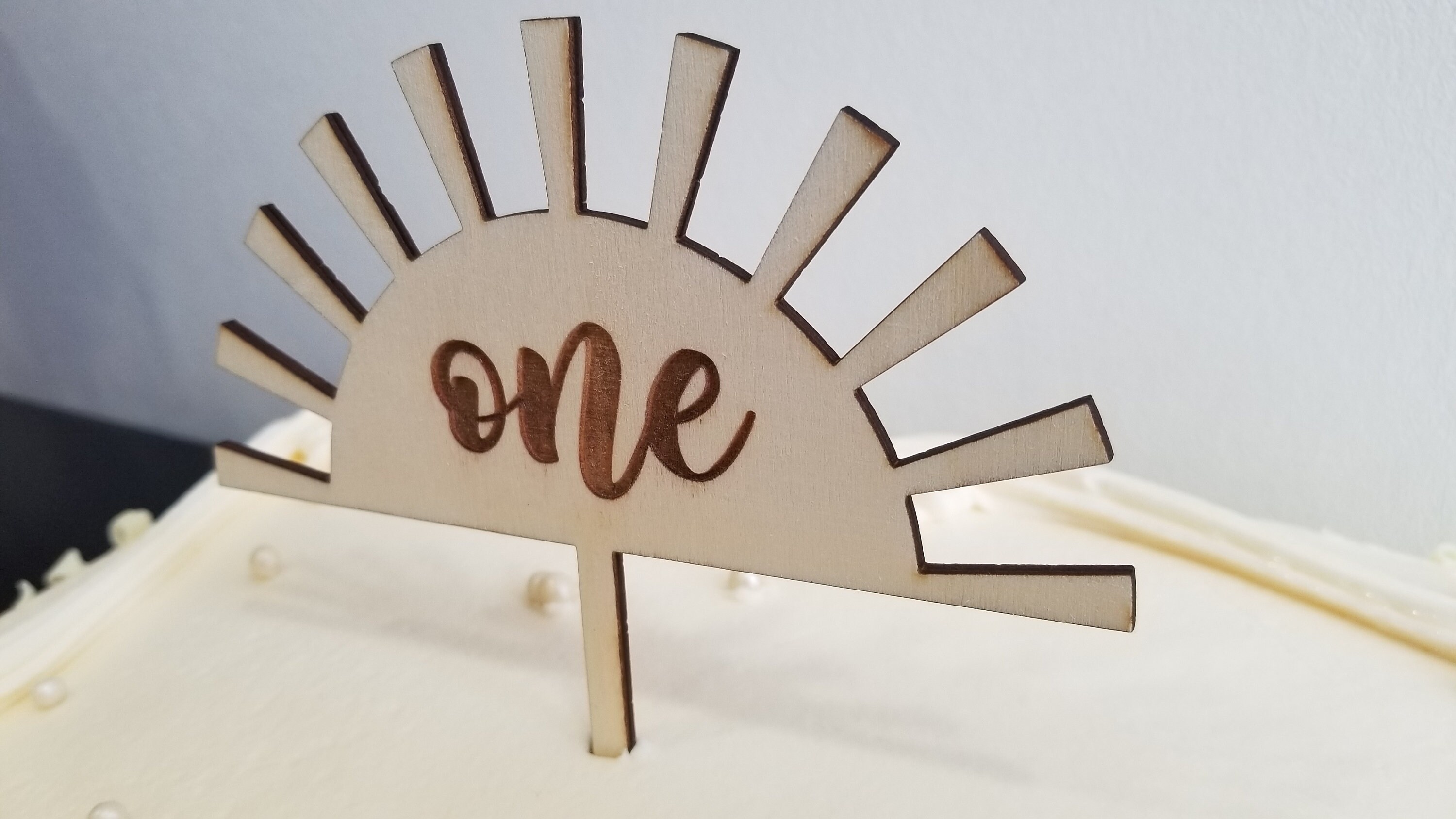 Half Sun Cake Topper, First Birthday Cake Topper, Sun Cake Topper ...