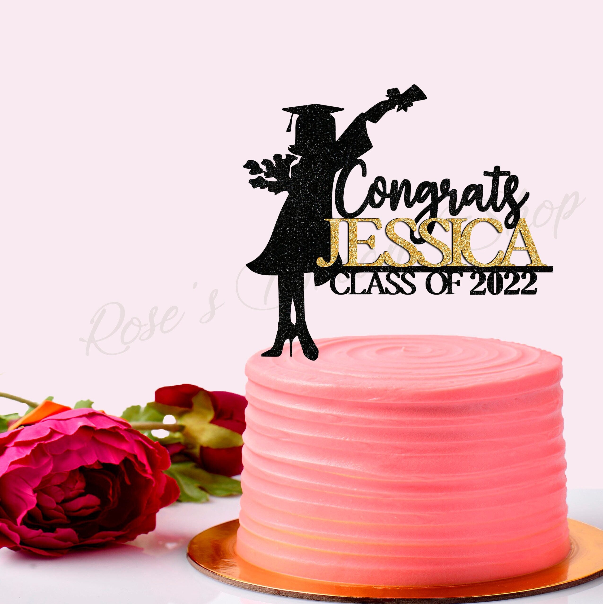 Custom Graduation Cake Topper Class of 2023 Personalized Cake - Etsy