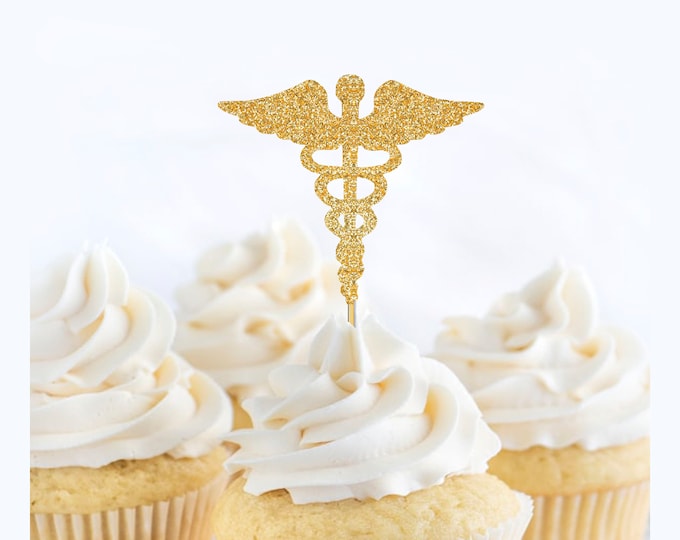 Medical Symbol Cupcake Toppers, Medical Sign, Nurse Party Decor, Doctor ...