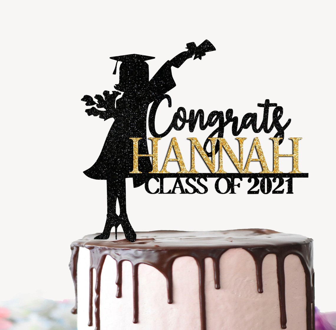 Custom Graduation Cake Topper Class of 2023 Personalized Cake - Etsy