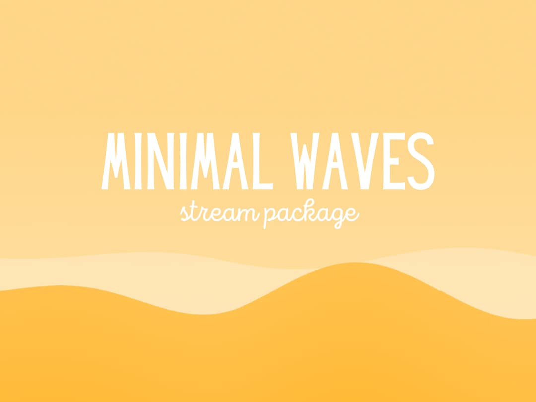 Minimal Waves Animated Overlay Package - Yellow - Video - Borders ...