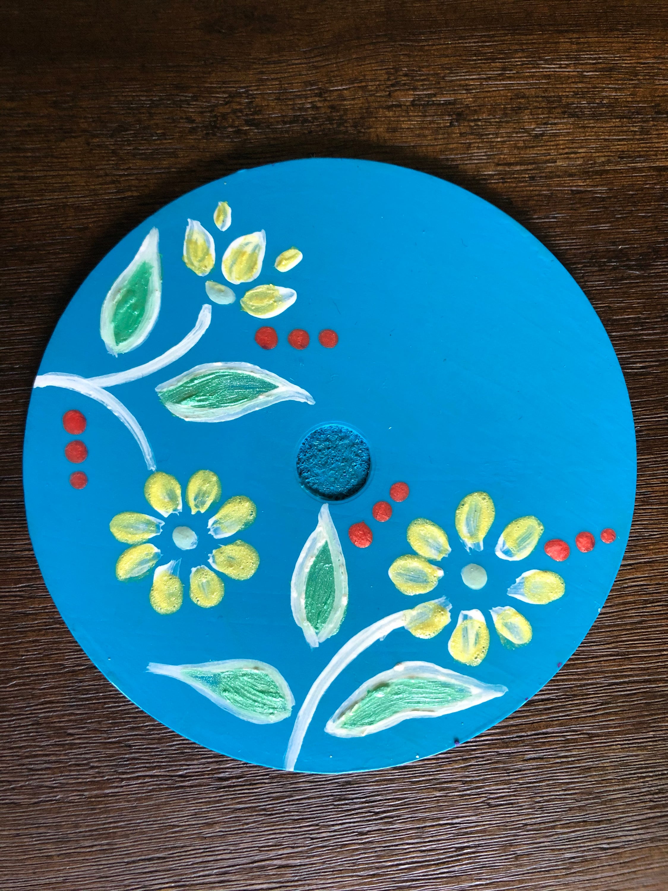 Hand Painted CD Coasters - Etsy