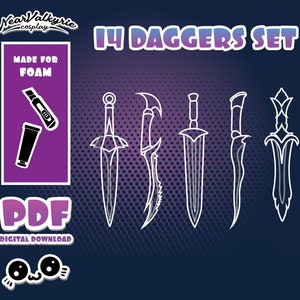 14 Dagger Set - Etsy
