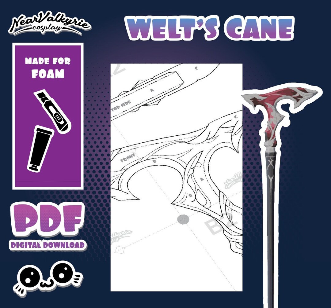 Star Rail Welt's Cane PDF Blueprint - Etsy