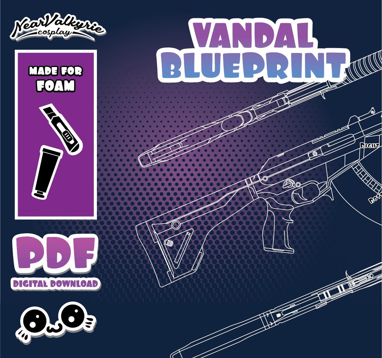 Vandal Valorant PDF Blueprint - Etsy