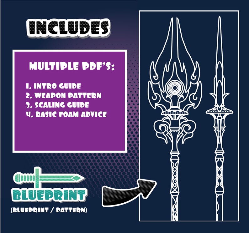 Primordial Jade Cutter Genshin Impact PDF Blueprint - Etsy