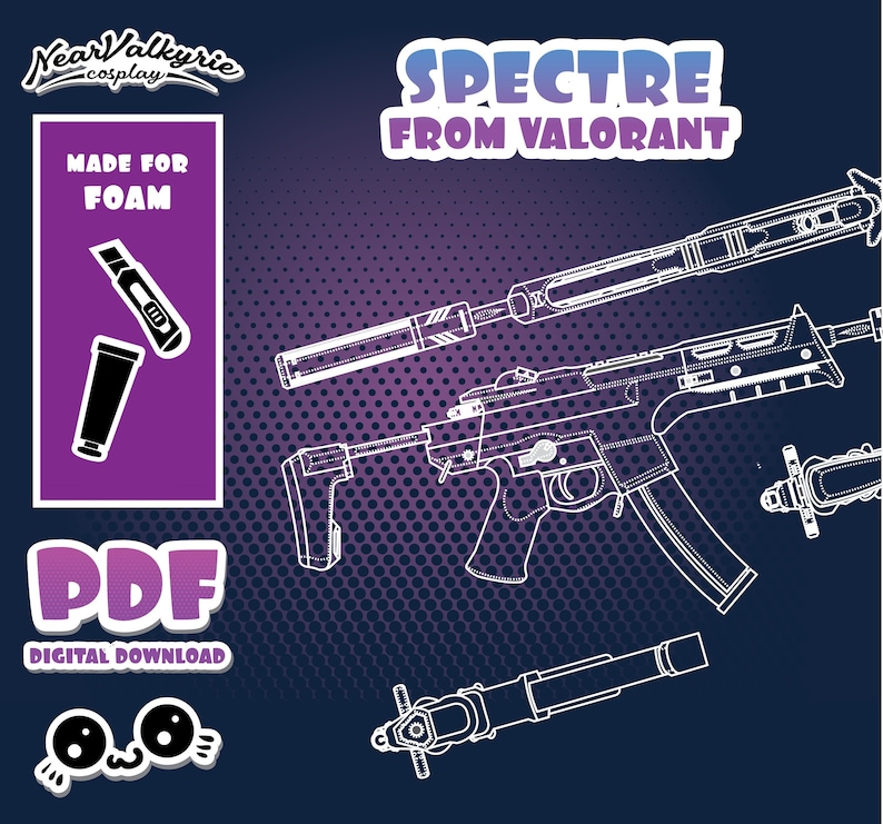 Spectre Valorant PDF Blueprint - Etsy