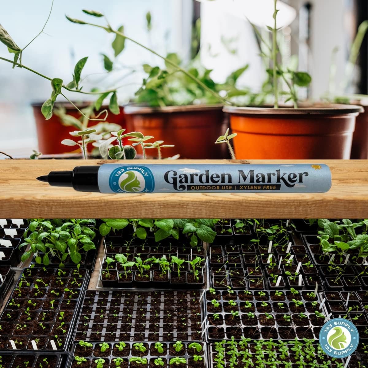 100 T-type Plant Labels for Seedlings With 2 Pack of Waterproof UV ...