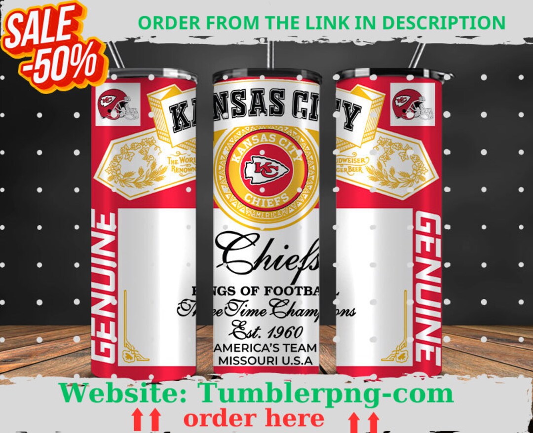 Kansas City Chiefs Tumbler Wrap 32 Team Football Tumbler Wrap - Etsy