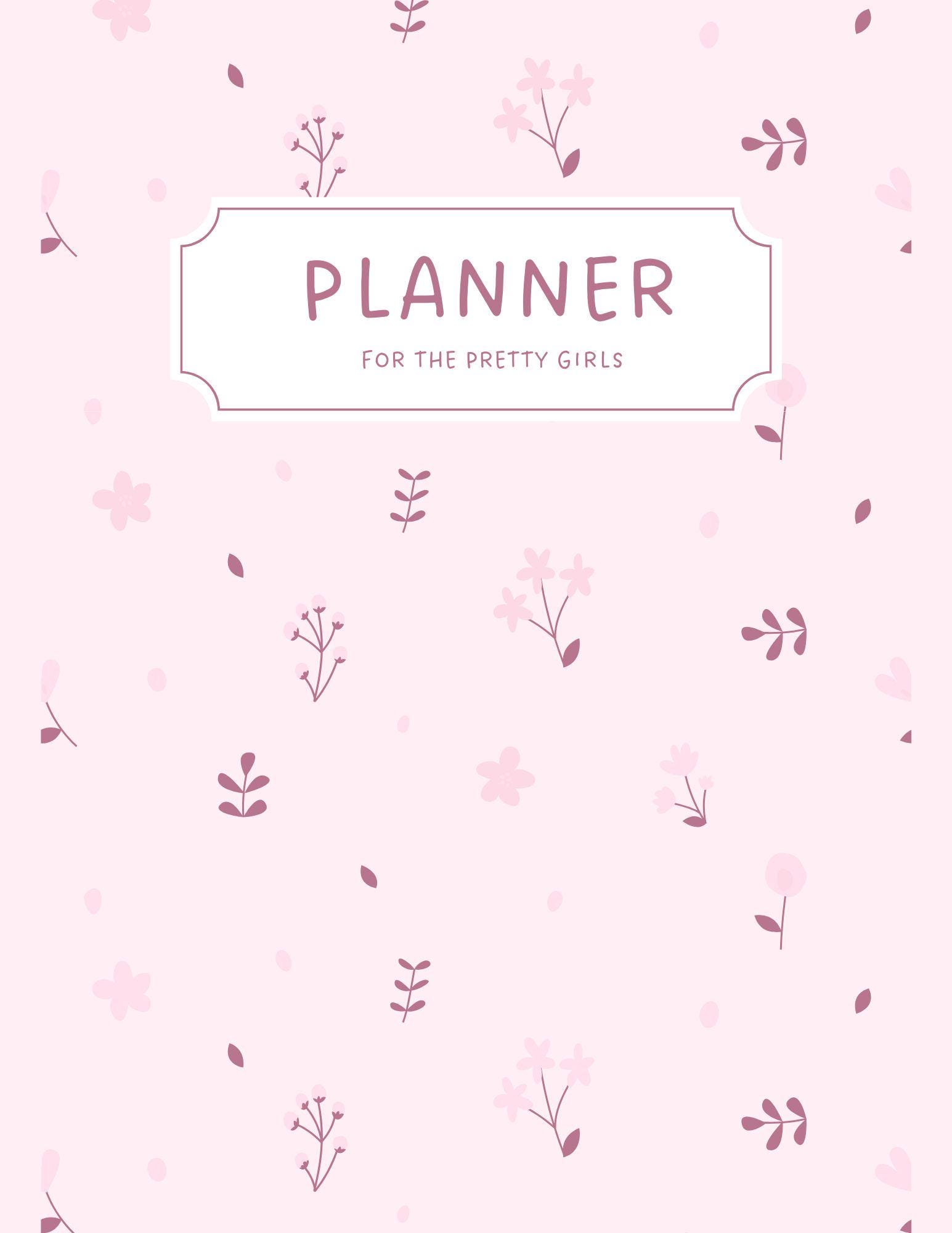 Pretty Girl Digital Planner | Soft Aesthetic Daily Planner for Ipad ...