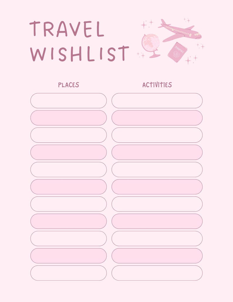 Pretty Girl Digital Planner | Soft Aesthetic Daily Planner for Ipad ...