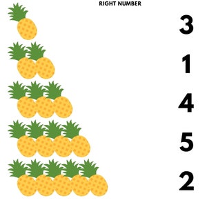 Learning Lemons - Kids Counting Sheet - Learn Numbers 1-5 - Etsy