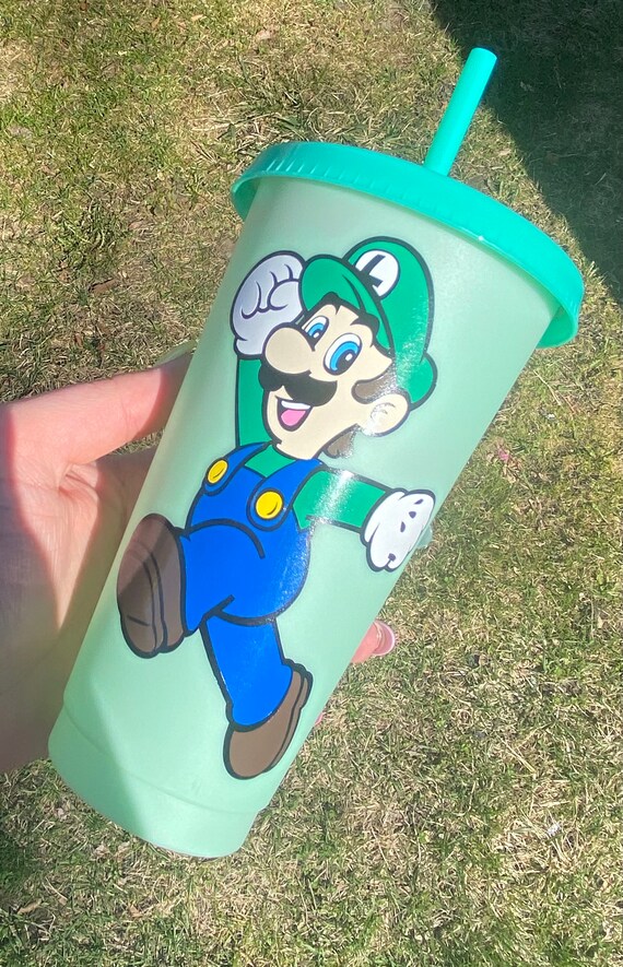 Luigi Super Mario Super Mario Cup Mario Color Changing - Etsy