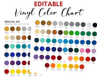 Oracal 651 color chart 050 - tradermsa