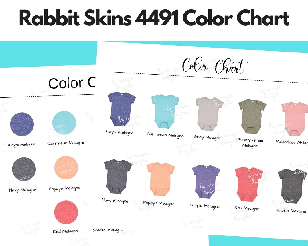 Rabbit Skins 4491 Color Chart Rabbit Skins Infant Bodysuit Color ...