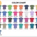Comfort Colors 6030 Color Chart| C6030 Garment-dyed Heavyweight Pocket ...