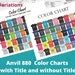 Anvil 880 Size Chart and Color Chart | Anvil Women’s Lightweight T ...