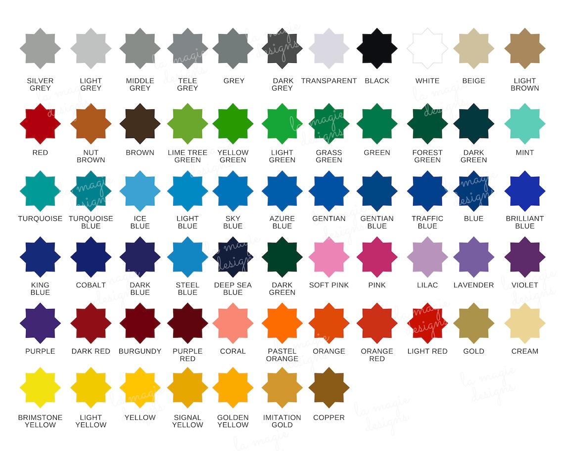 Oracal 651 Color Chart - Resource for Decal and Sign Sellers|vinyl ...