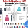 Next Level 6010 Color Chart | All Colors | N6010 | Color Guide ...