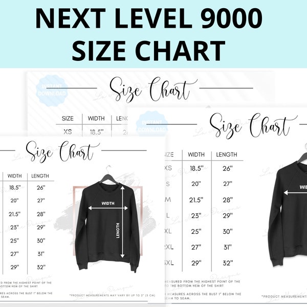 Raglan Color Chart - Etsy