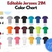 Next Level 6010 Color Chart | All Colors | N6010 | Color Guide ...