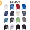Next Level 6010 Color Chart All Colors N6010 Color Guide triblend Short ...