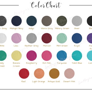 Editable Next Level 1533 Color Chart |all Colors|n1533 |next Level Tank ...