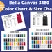Next Level 1533 Size Chart and Color Chart All Colors for N1533 Tank ...