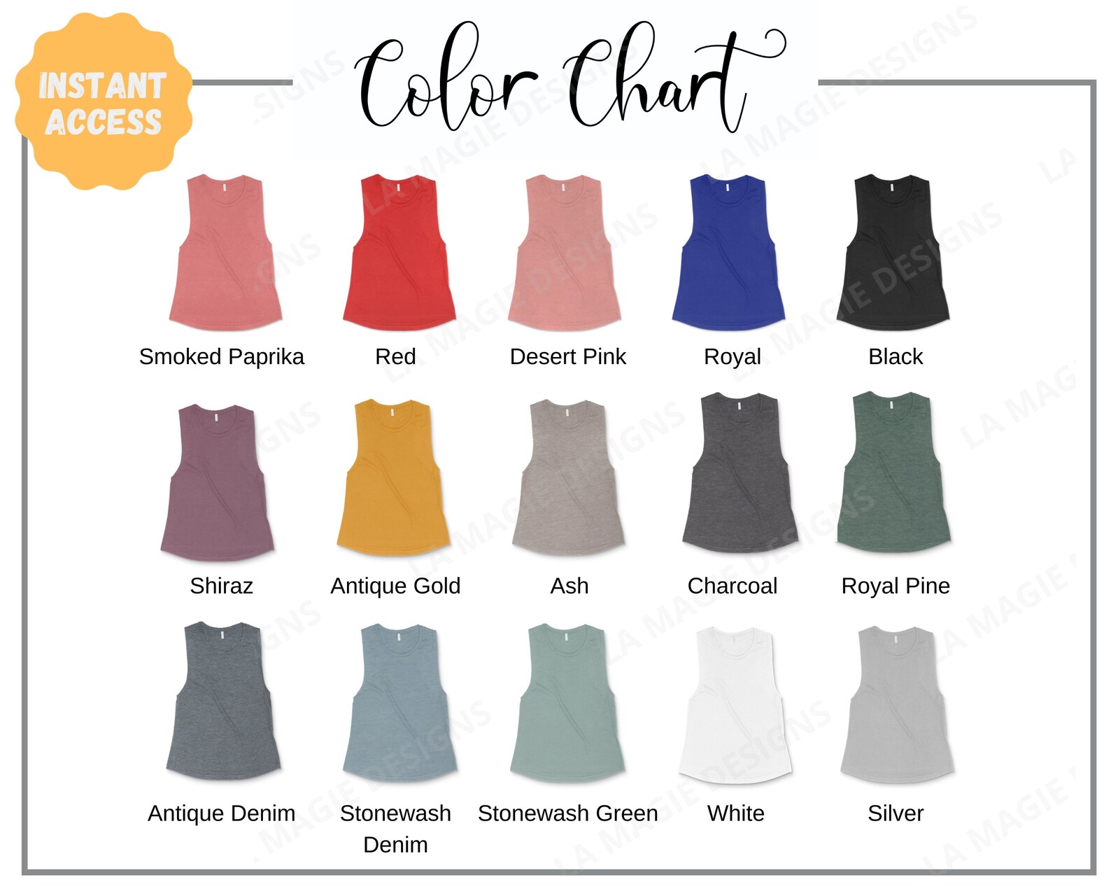 Editable Next Level 5013 Color Chart |all Colors Chart Mockup for Next ...