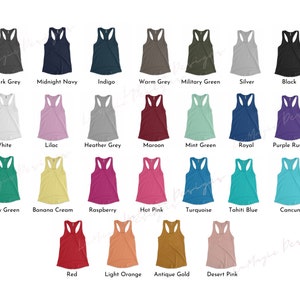 Editable Next Level 1533 Color Chart |all Colors|n1533 |next Level Tank ...