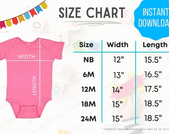 4400 Size Chart - Etsy