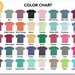 Comfort Colors 6030 Color Chart| C6030 Garment-dyed Heavyweight Pocket ...