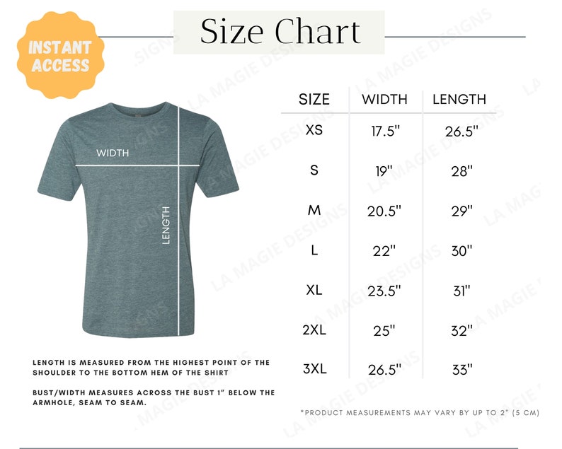 Next Level 6200 Color Chart| Next Level 6200 Size Chart|n6200|color ...