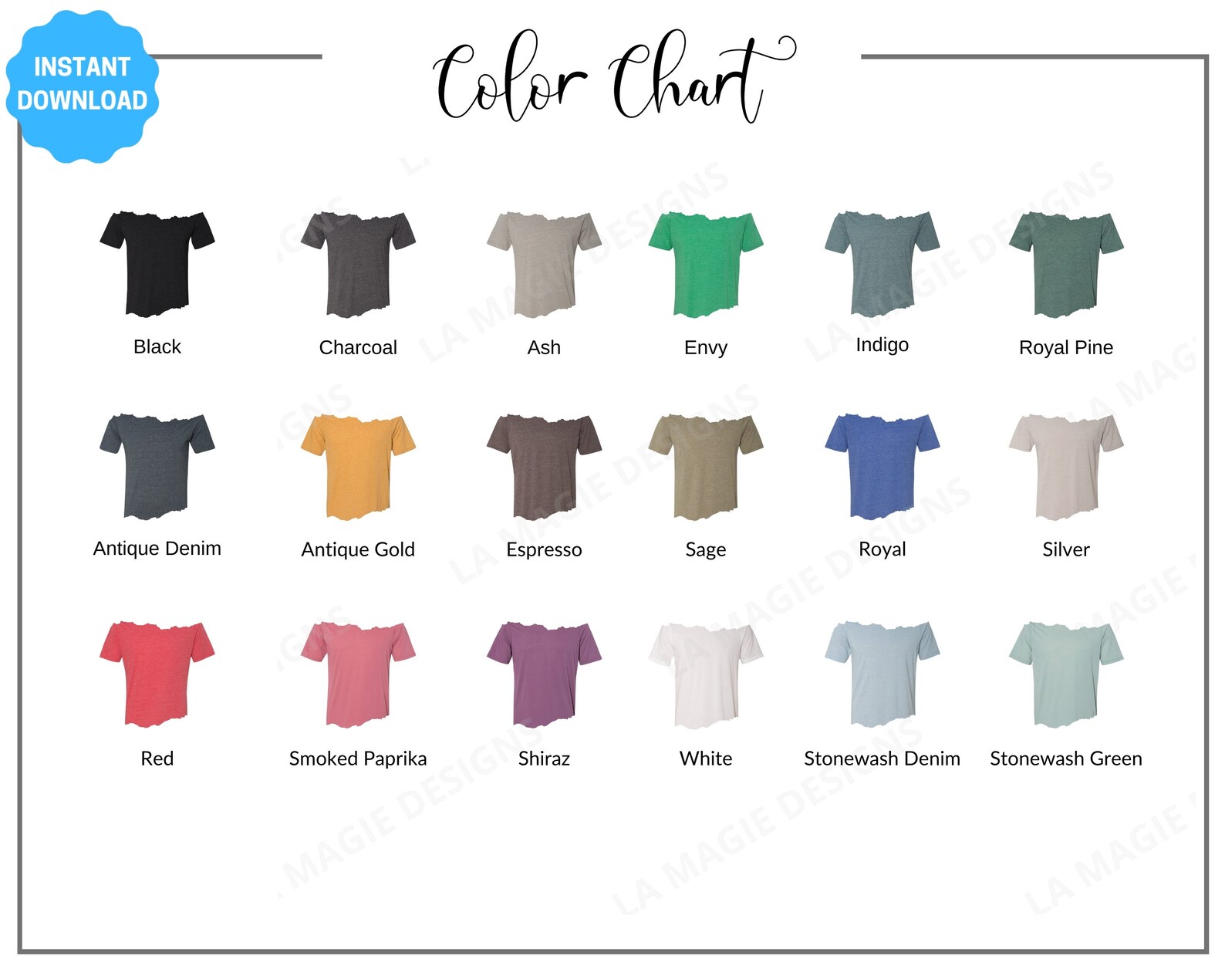 Next Level 6200 Color Chart All Next Level ColorsN6200 | Etsy